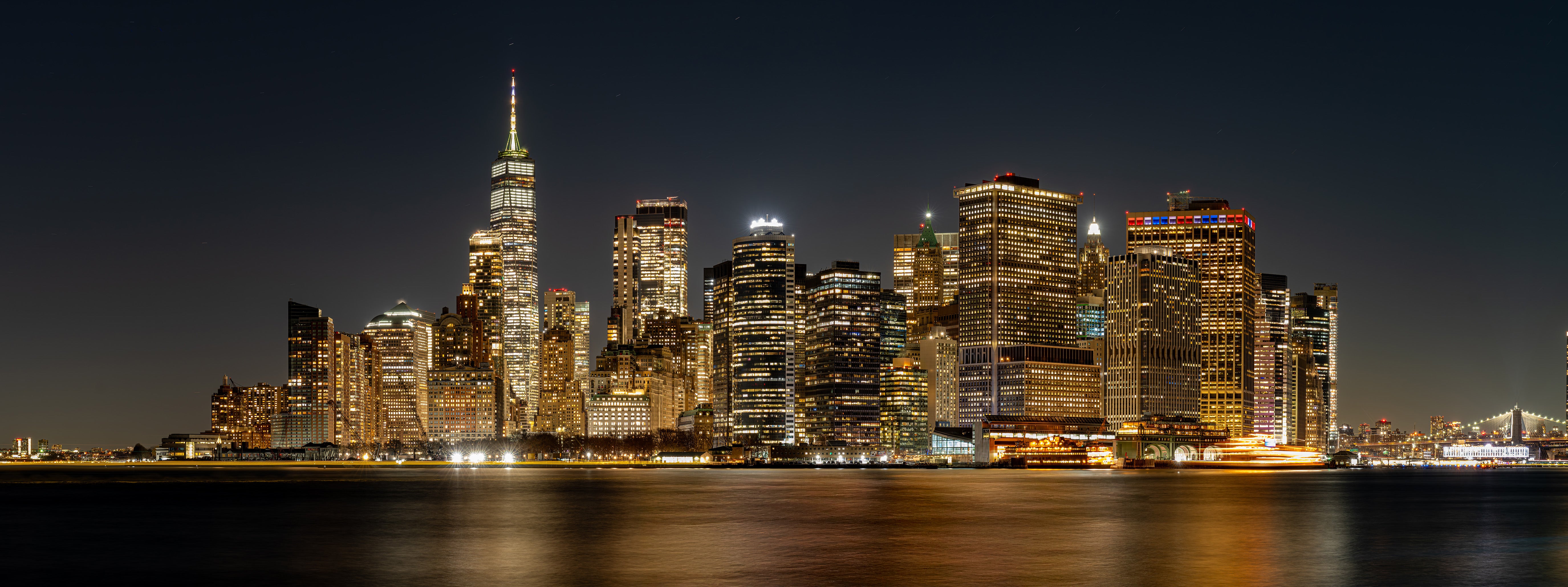 Lower Manhattan Long Exposure Panorama – Emile de Witt Photography