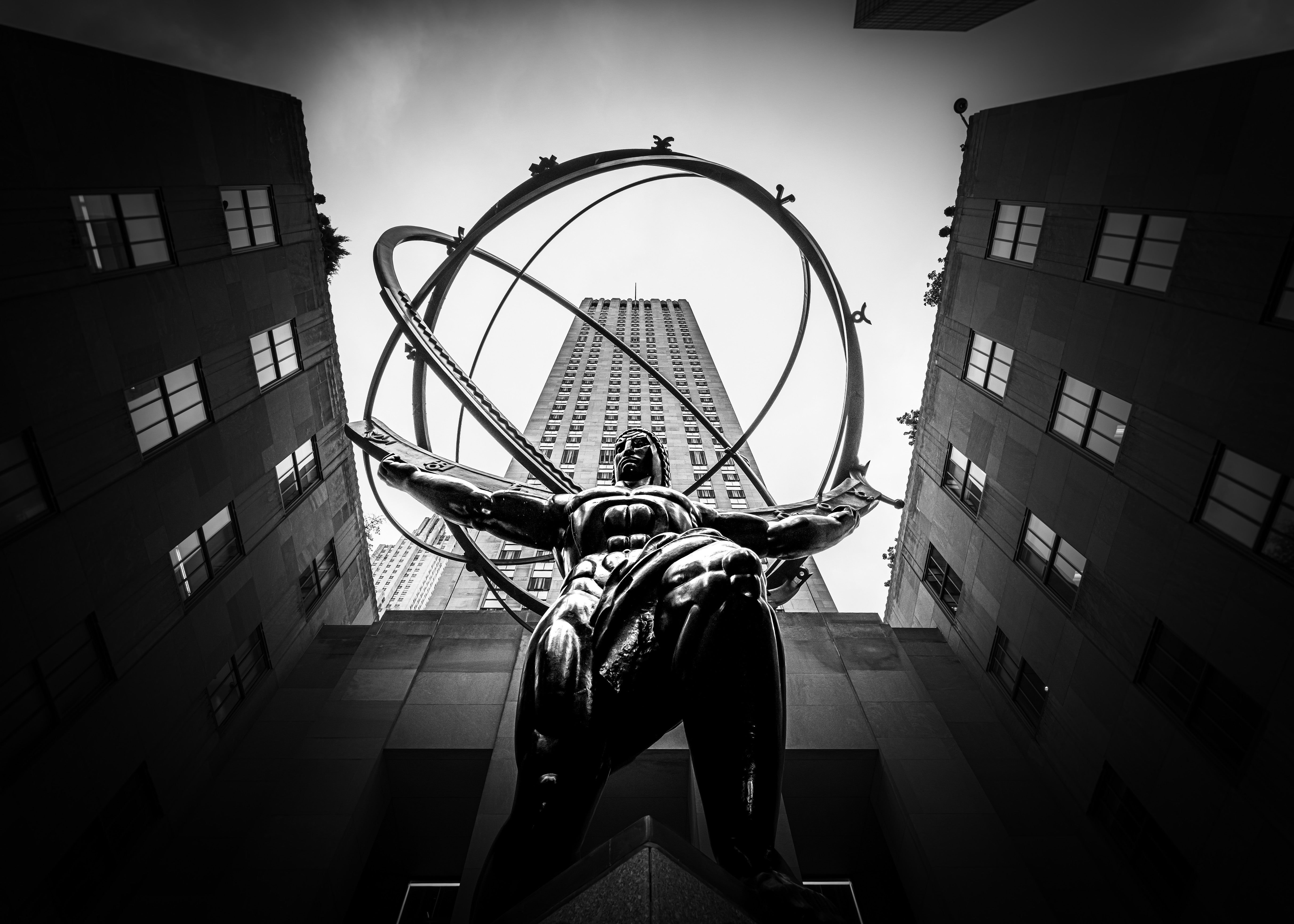 Atlas Statue at Rockefeller Center, New York – Fine Art Photo Print ...